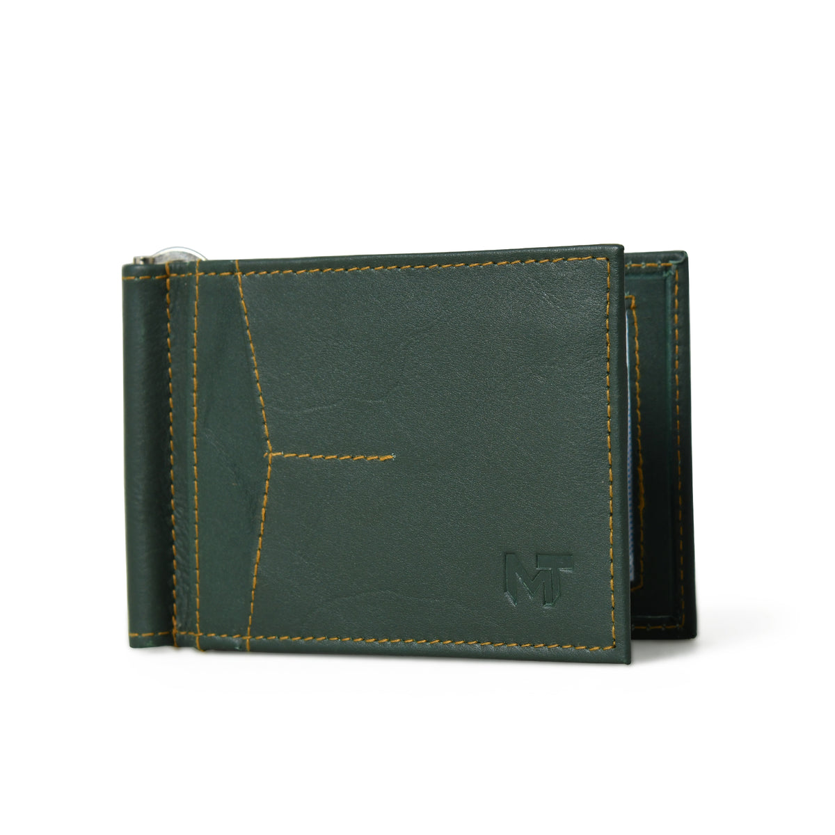 Buy Finley Men's Money Clipper | Green Leather Money Clipper - MaheTri