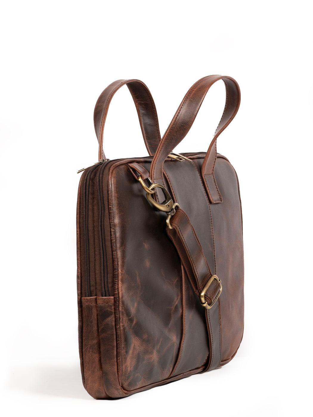 Harbor Laptop Briefcase, Brown — MaheTri