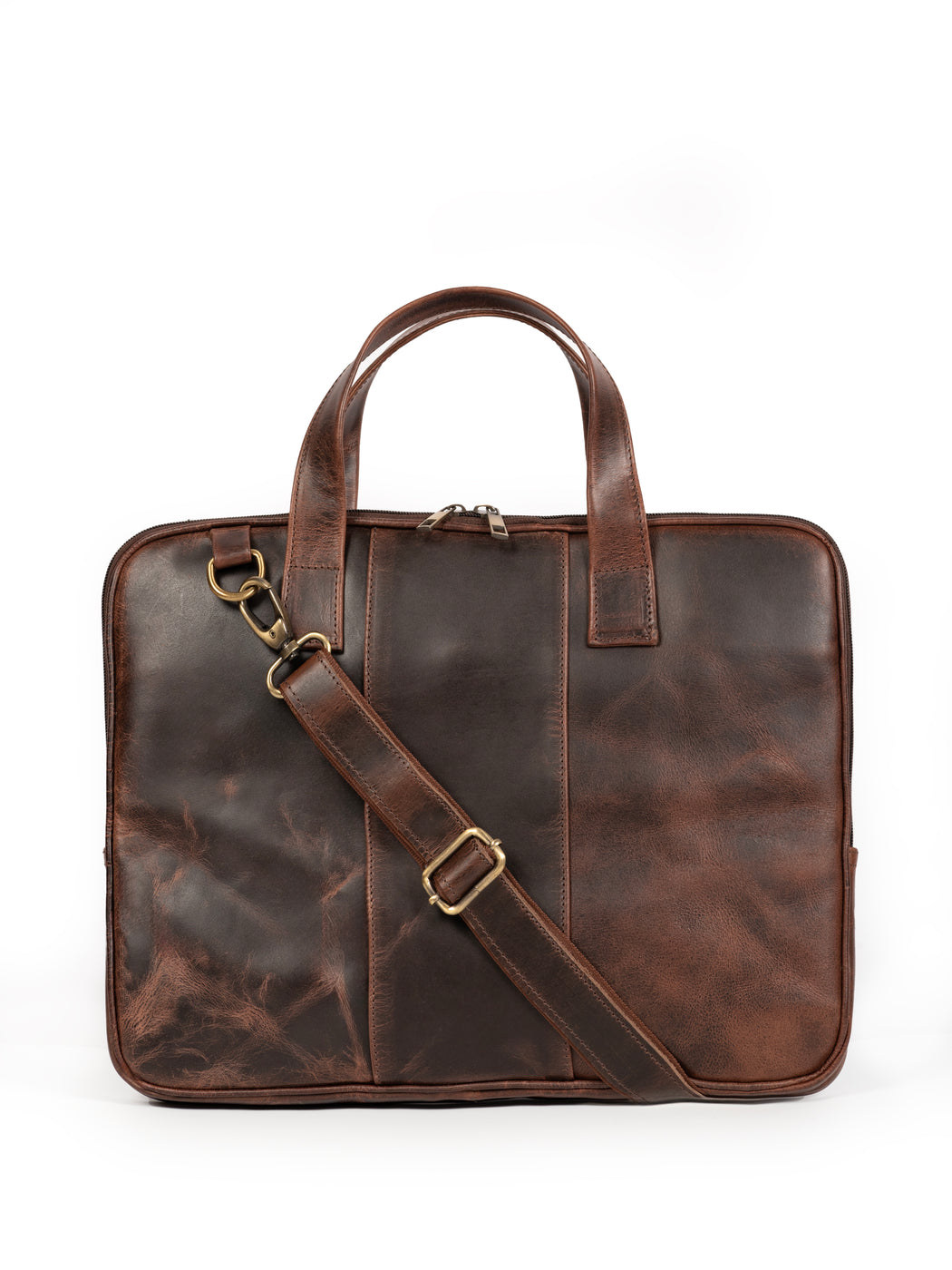 Harbor Laptop Briefcase, Brown — MaheTri