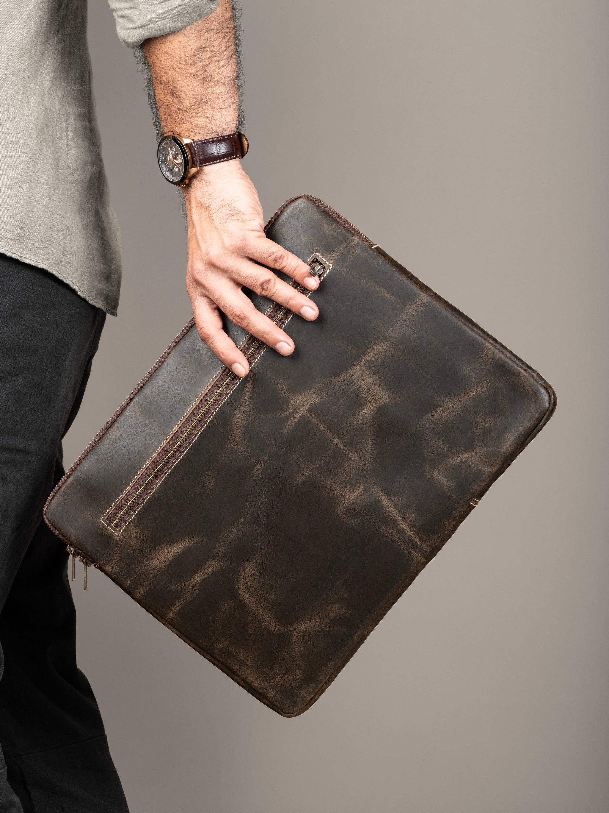 Shop Leather Laptop Sleeves Covers Online In India — MaheTri