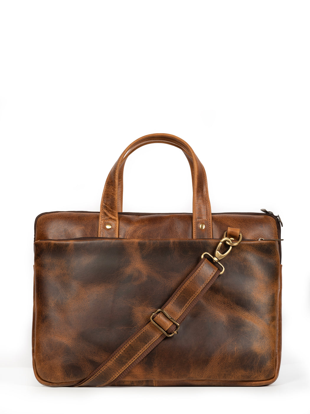 Harbor Laptop Briefcase, Tan — MaheTri