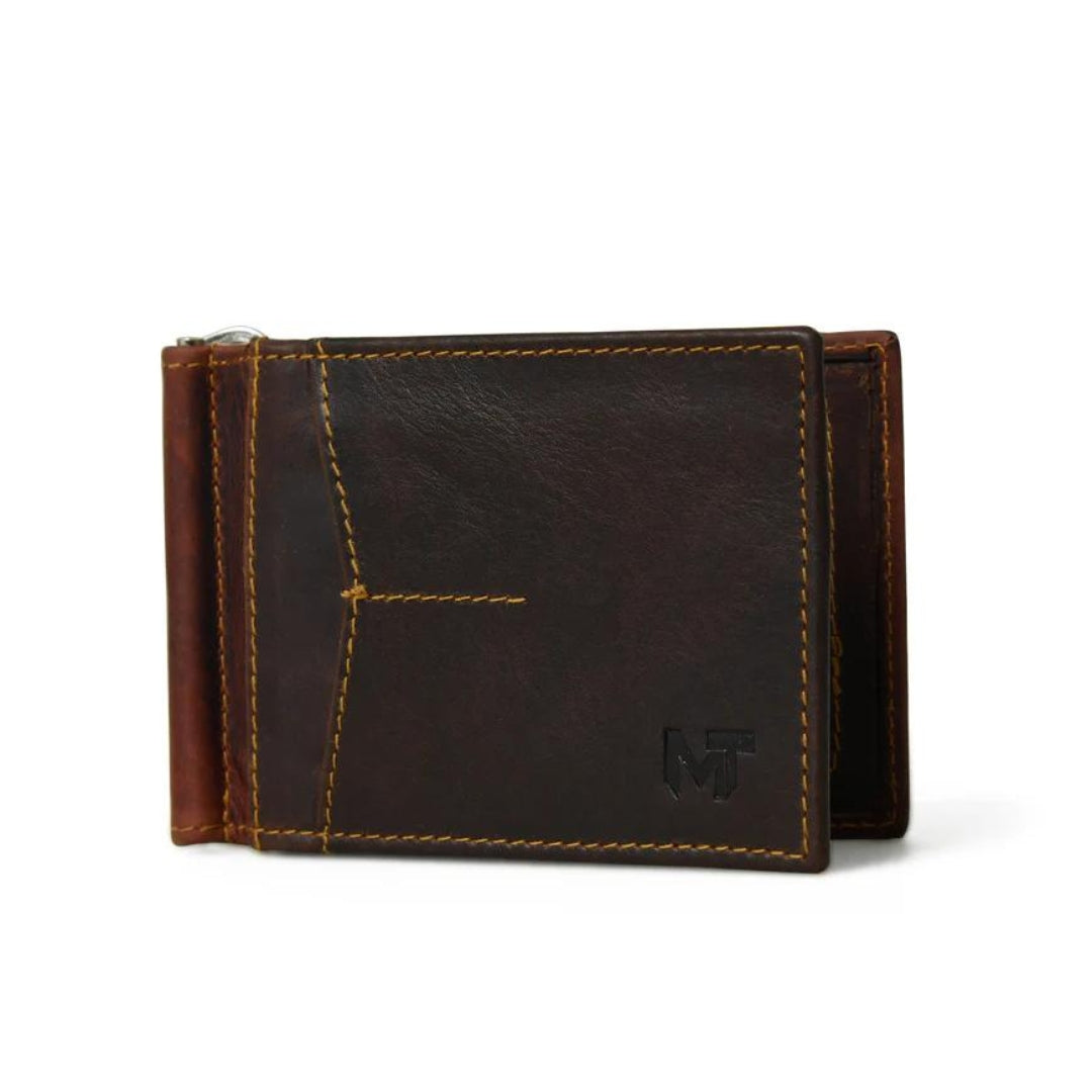 Finley Men's Money Clipper | Brown Premium Leather Money Clipper Wallet ...