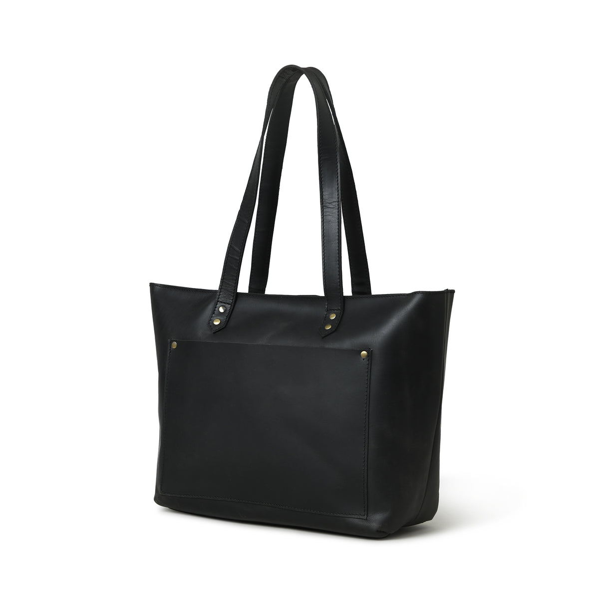 Essential Work Tote Black Leather Office Bag for Women | Stylish ...
