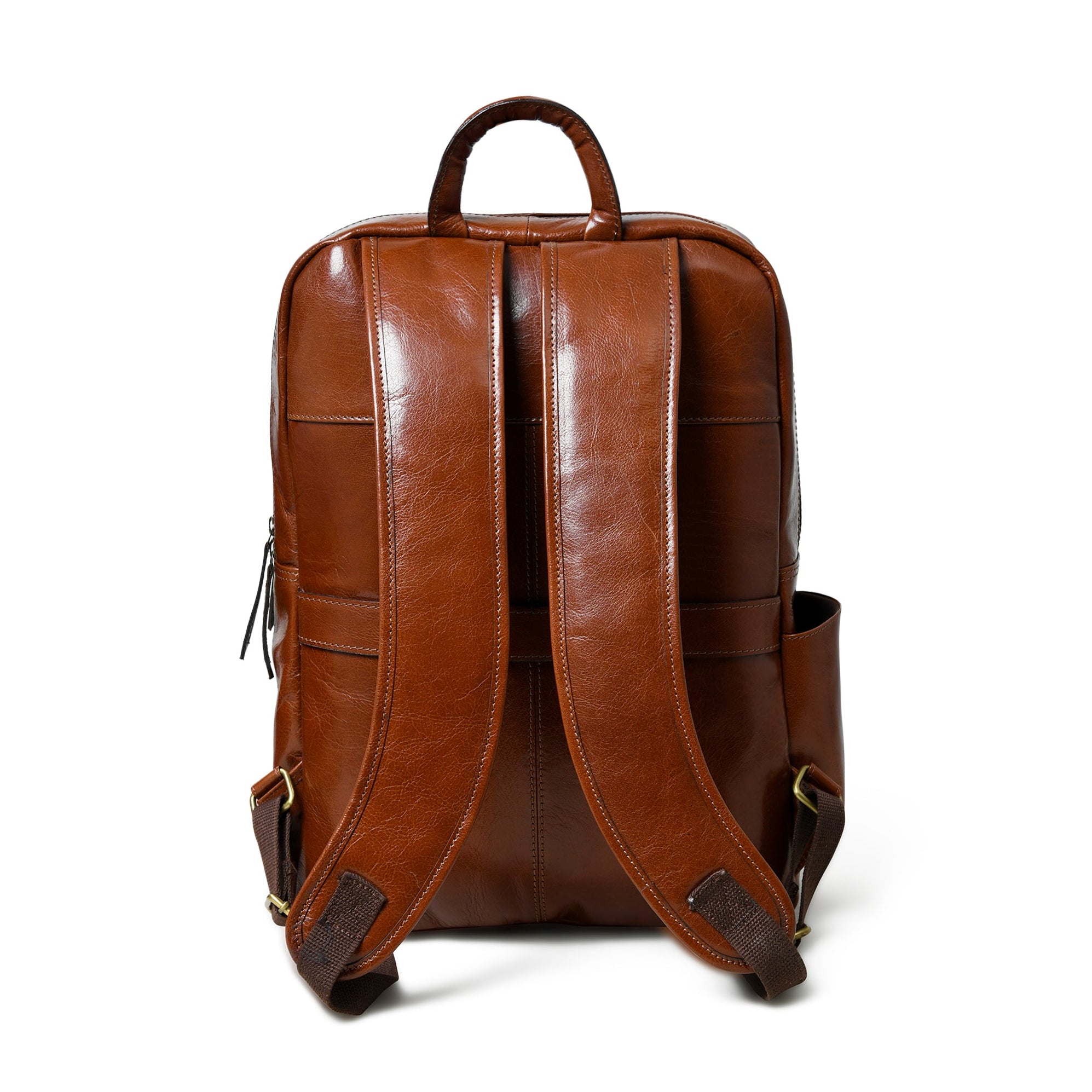 Luxury Italian Leather Backpack, Tan — MaheTri